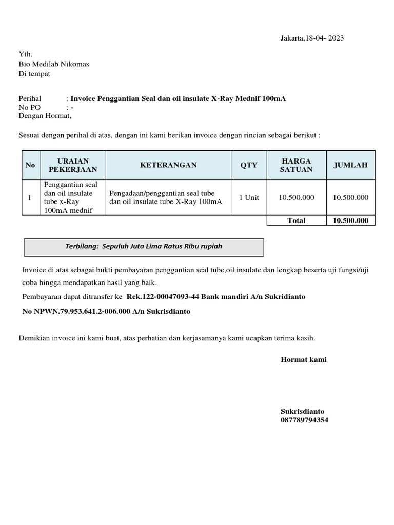 Invoice Seal X-Ray | PDF