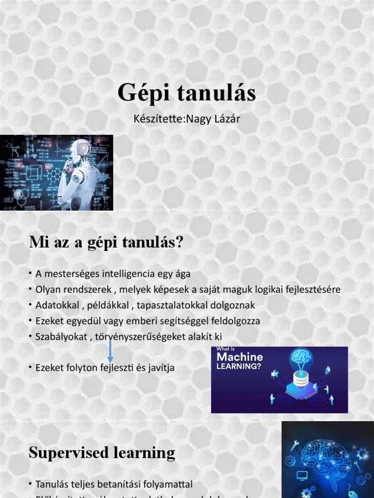 Gépi Tanulás | PDF