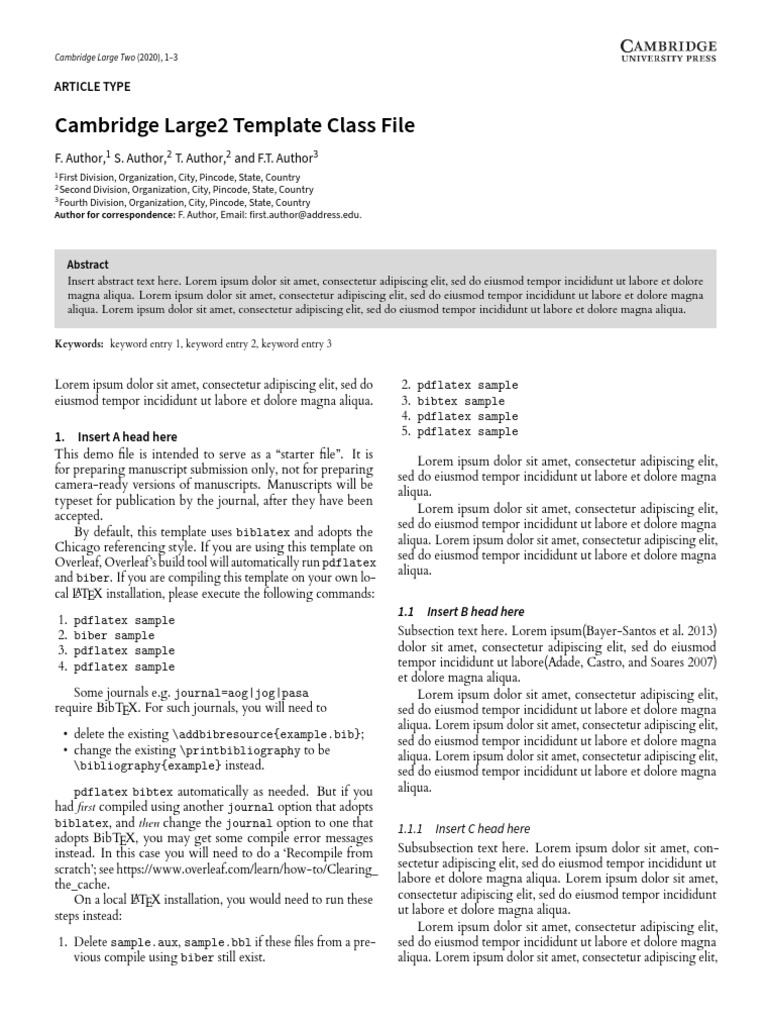 Cambridge_Large2_Template (3) | PDF | Cell Biology