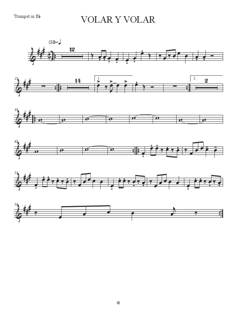 VOLAR Y VOLAR Trumpet in BB PDF | PDF