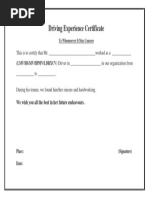 Unmarried Certificate Format Template | PDF