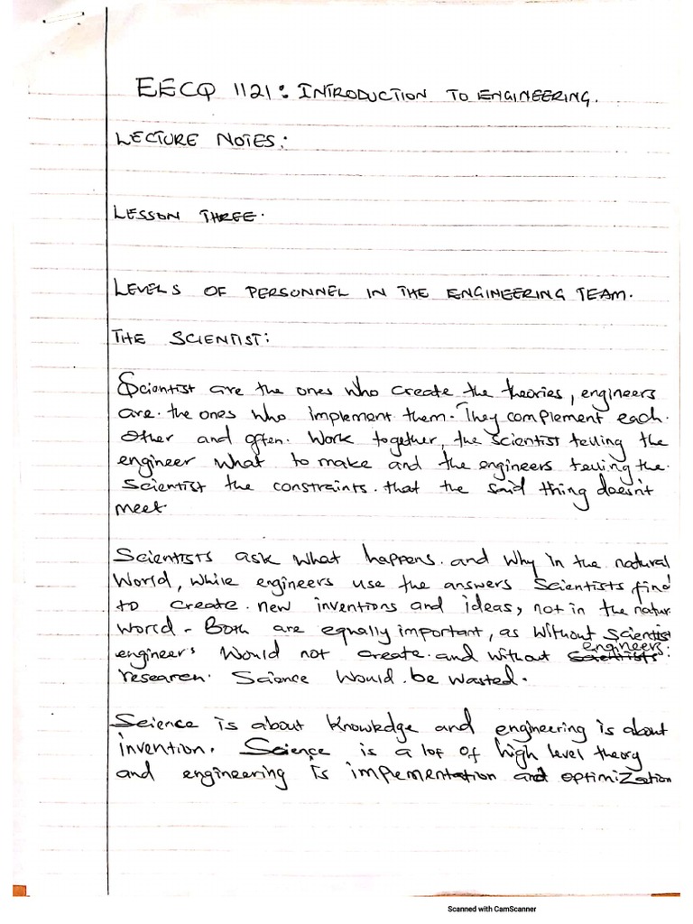 Intro To Engineering Lesson 3 | PDF