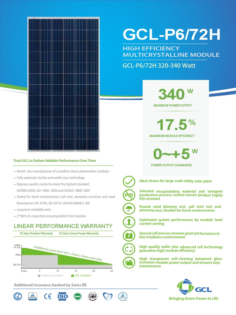 6.4.4.3.2.1 1.6.5.1.5.12 - Datasheet GCL P6 72H PDF | PDF | Physical Sciences | Materials