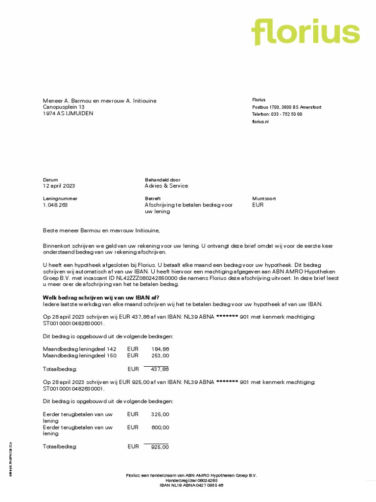 Wijziging automatische afschrijving.pdf | PDF