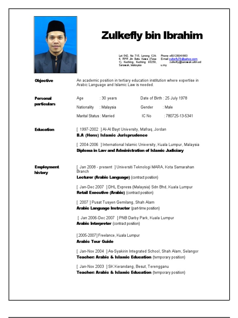 CV CTH | PDF | Malaysia | Teaching And Learning