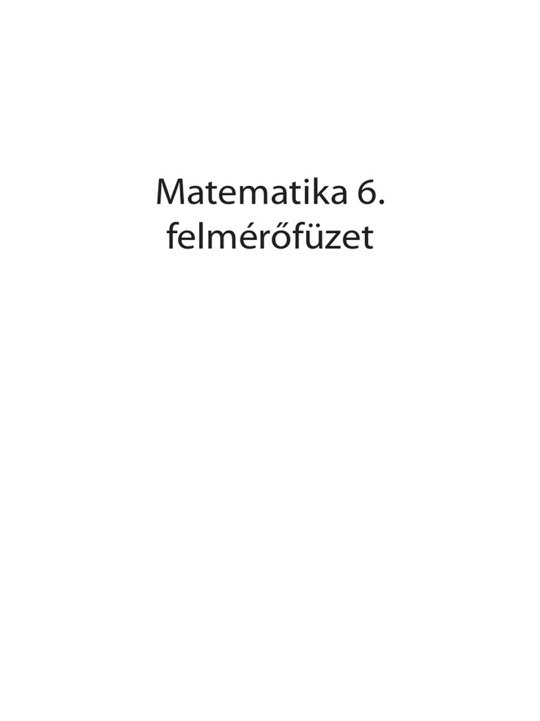 OH-MAT06MB Felmero 6 2021 PDF | PDF
