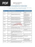 Statutory Due Dates Chart | PDF | Government Finances | Taxes