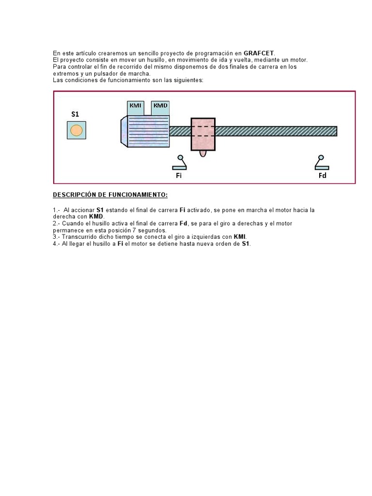 Ejercicio Grafcet | PDF