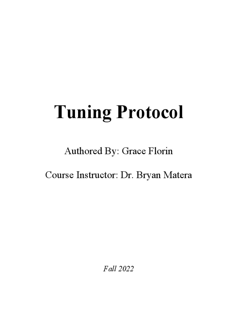 Tuning Protocol Grace Florin | PDF