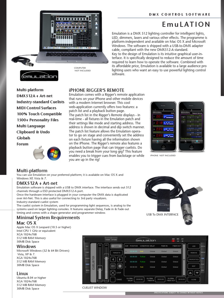 Emulation Cutsheet | PDF | Operating System | Microsoft Windows