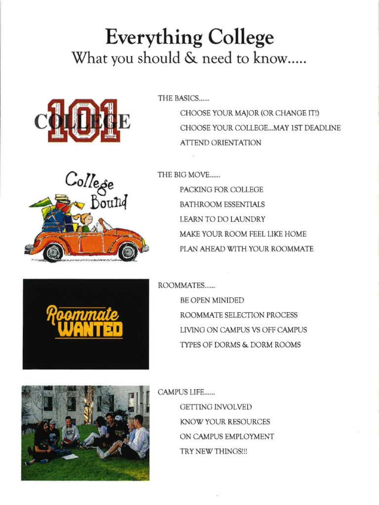 College 101 Everything You Need To Know | PDF