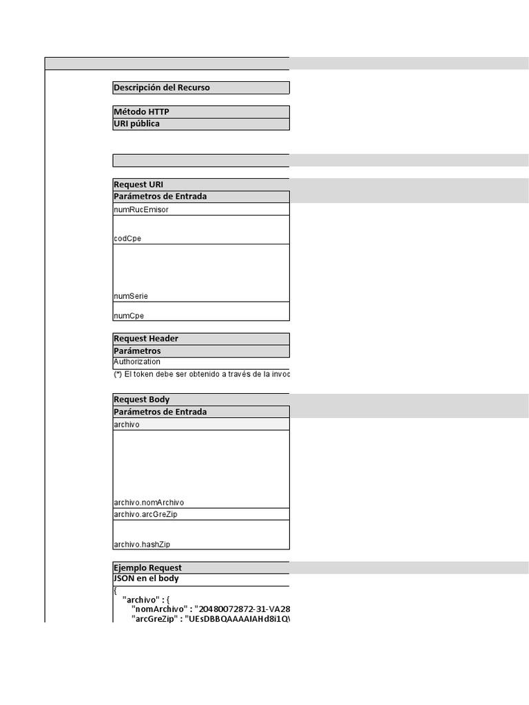 ServicioREST GRE-SEECont v1.1 0 | PDF | Protocolo de Transferencia de Hipertexto | Archivo de ...