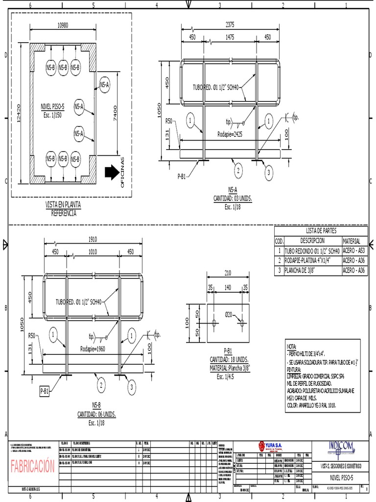 A3 Ind Yura MSC DWG 005 | PDF