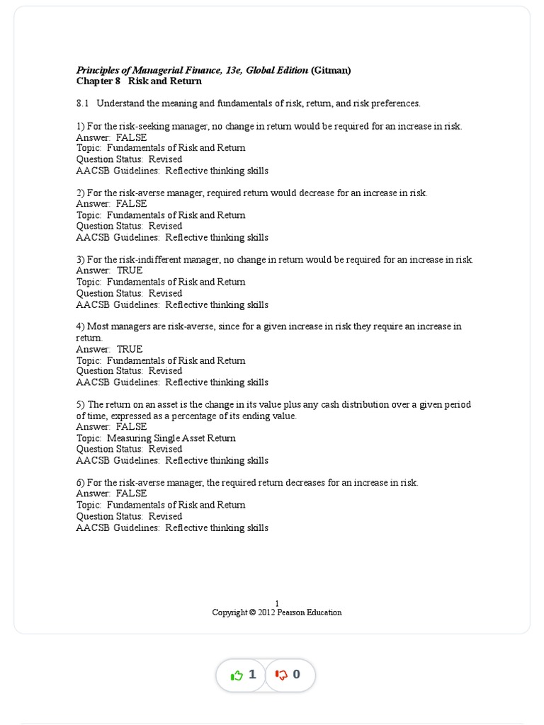 Chapter 8 Ge Financial Management Test Bank - Compress PDF | PDF Chapter 8 Ge Financial Management Test Bank - Compress PDF | PDF