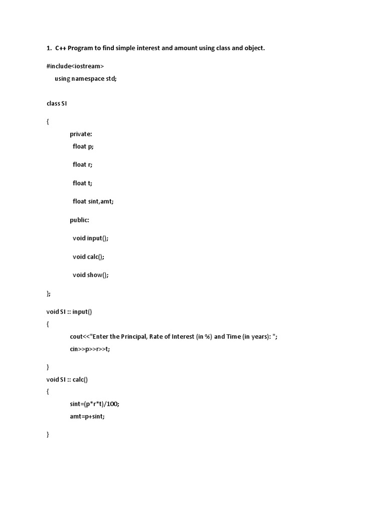 Example Programs 5 Friend Function | PDF | Computing | Computer Engineering