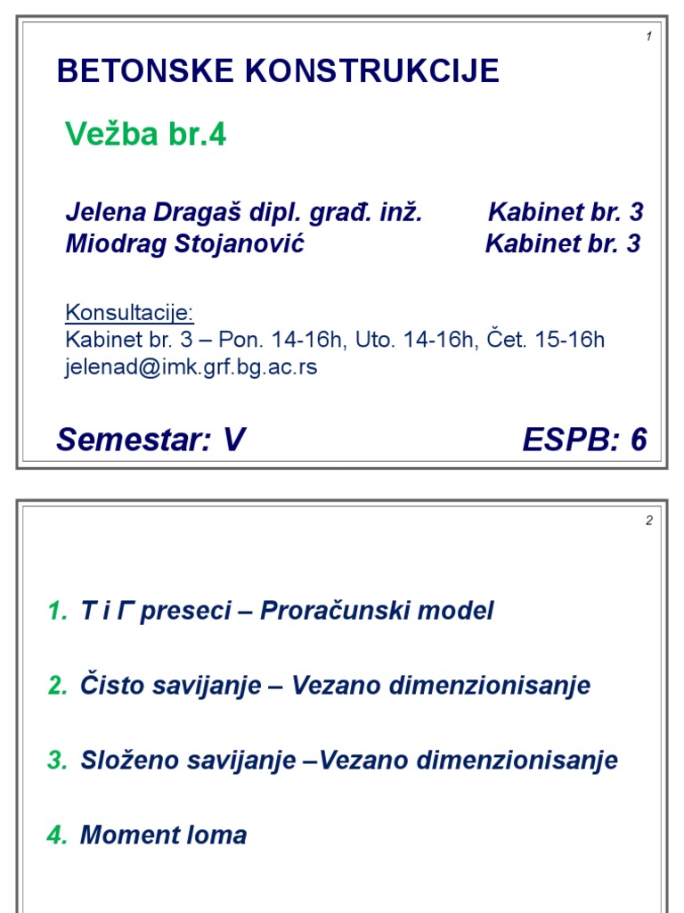 04 - VELIKI EKSCENTRICITET - T PRESEK I MOMENT LOMA 2014 | PDF