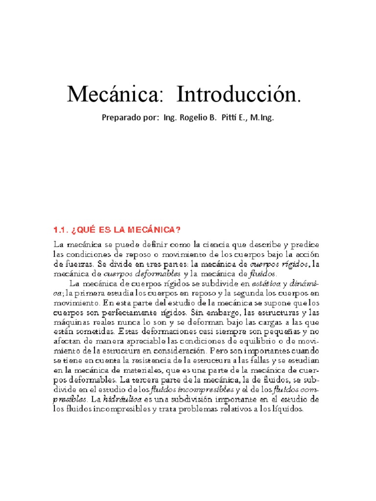 4 Introduccion A La Mecanica | PDF