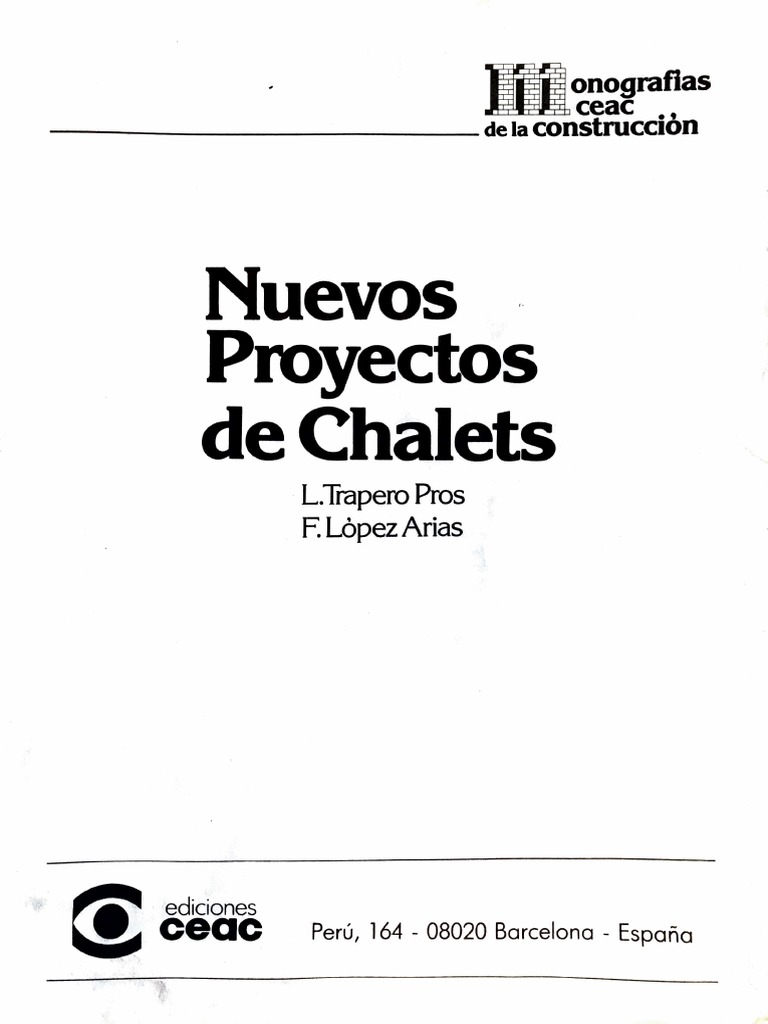 Libro de Proyectos de Chalets PDF | PDF