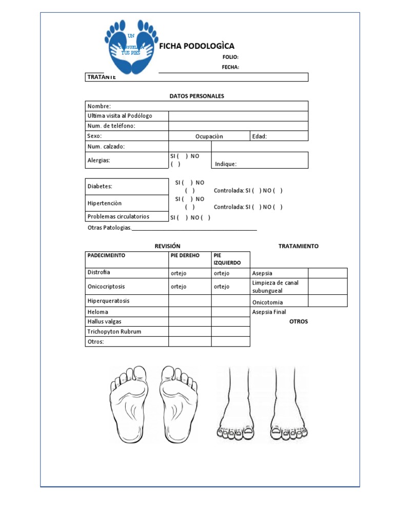 4 Ficha Podologica | PDF