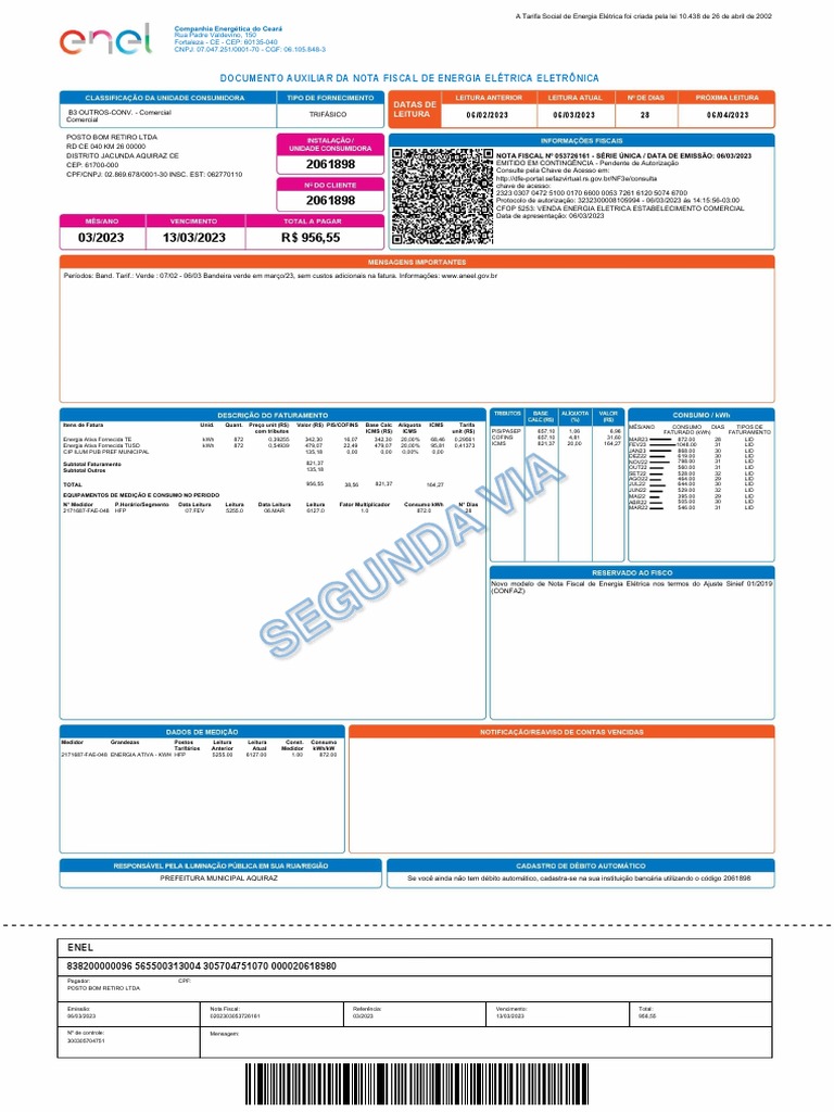 BRT 1 - Enel | PDF | Engenharia Elétrica | Eletricidade