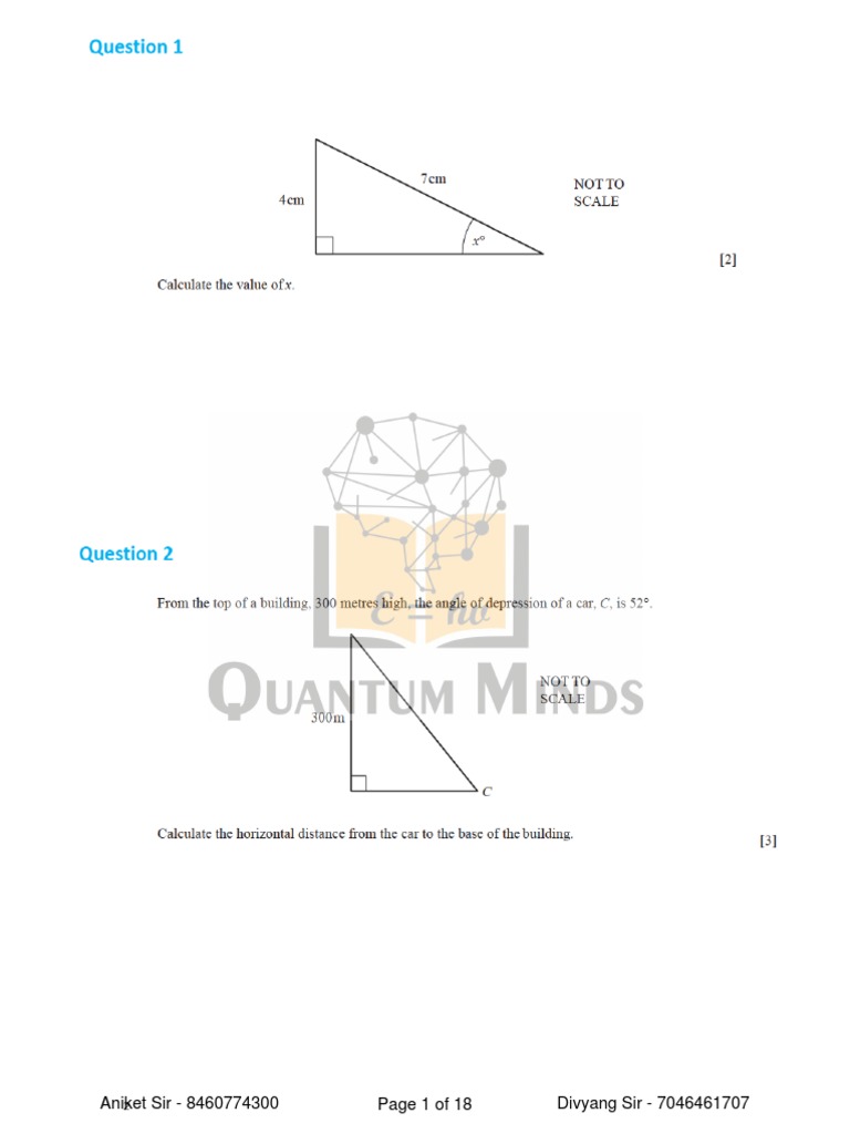 2D Trigonometry | PDF | Area | Length