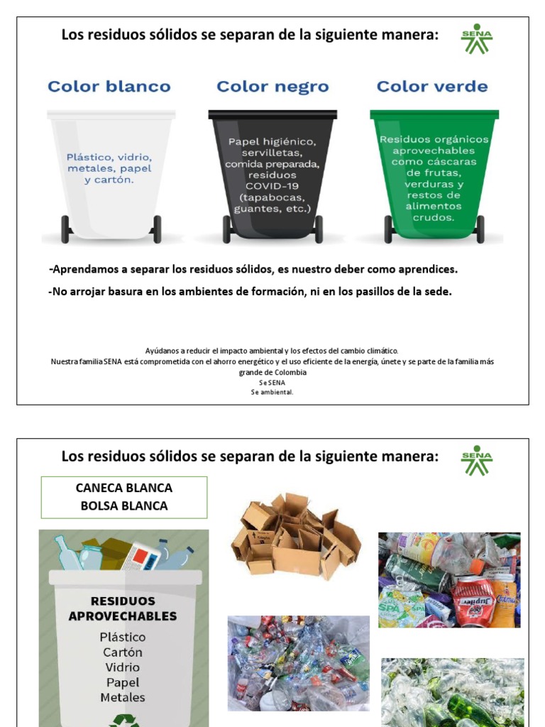 CODIGO DE COLORES RESIDUOS SOLIDOS | PDF