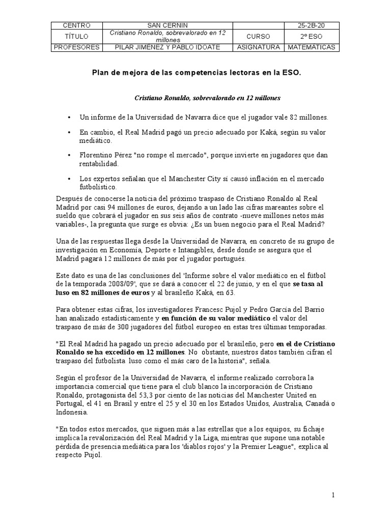 25 2C 20CristianoRonaldosobrevaloradoen12millones+ | PDF