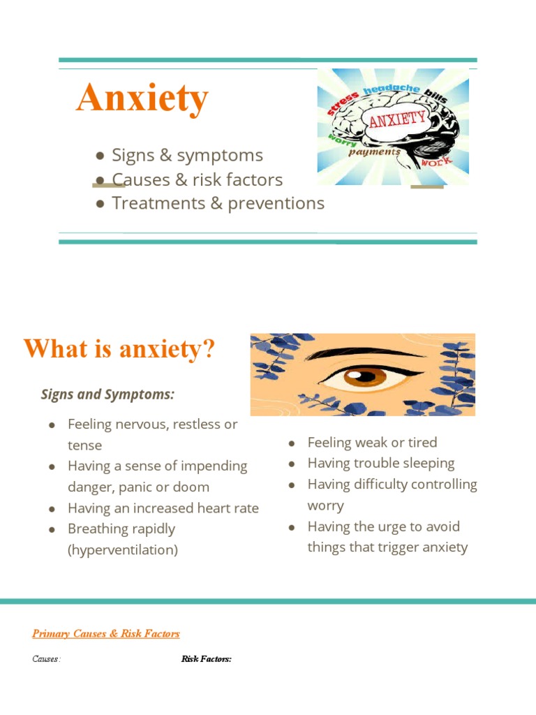 Understanding Anxiety: Symptoms, Causes, and Treatments | PDF