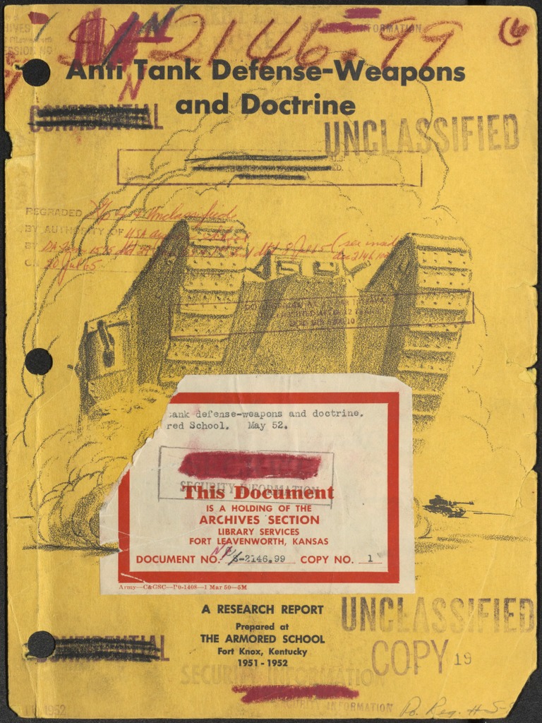 Anti-Tank Defense Doctrine Analysis | PDF | Anti Tank Warfare | Tanks