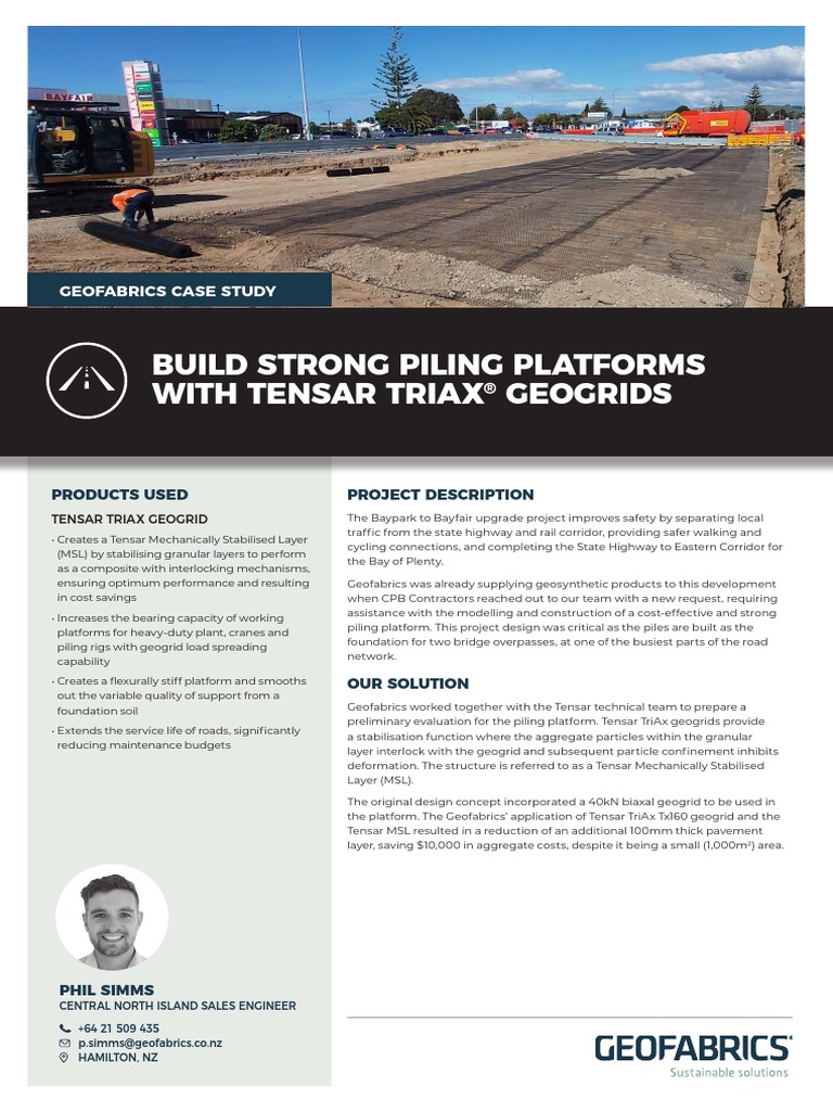 Build Strong Piling Platforms Tensar Triax Geogrids Case Study - 1 ...