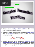Complexometric Titration | PDF | Coordination Complex | Chemistry