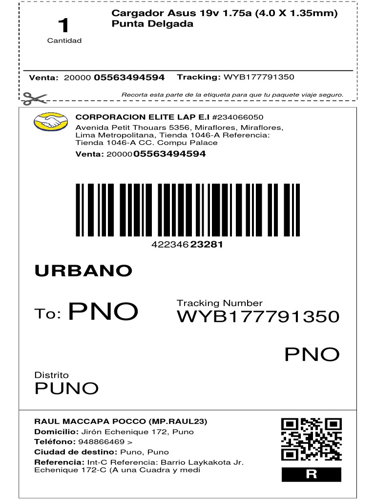 Formato de Envios | PDF