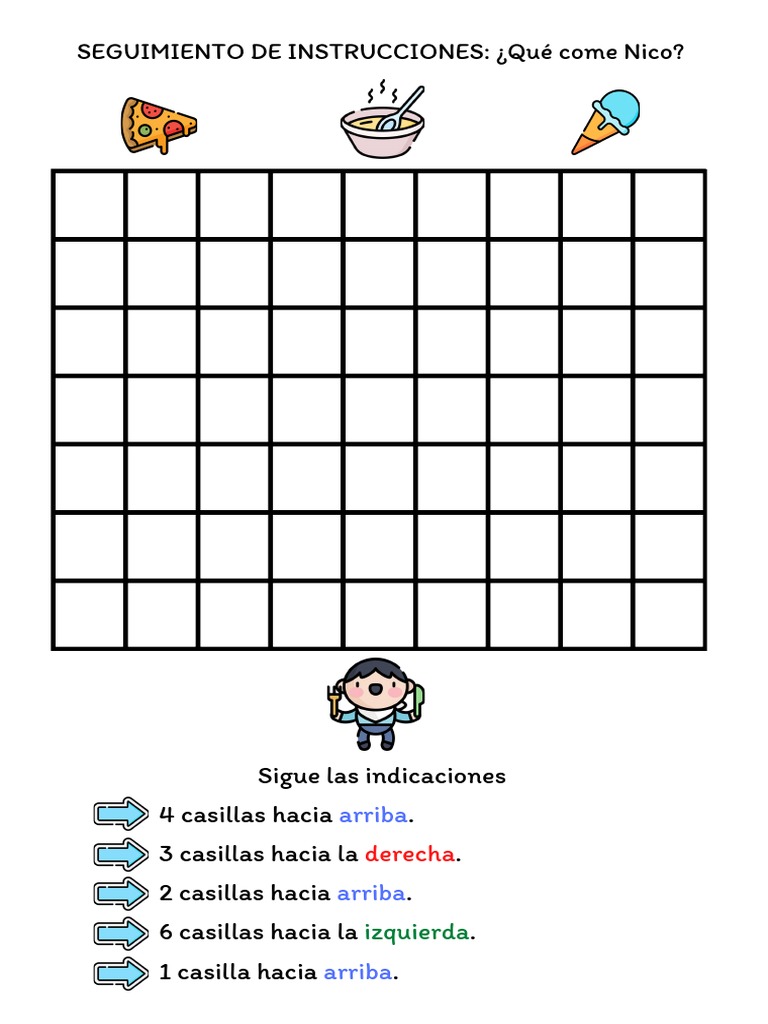 Actividades para trabajar las funciones ejecutivas | PDF | Verde | Rojo