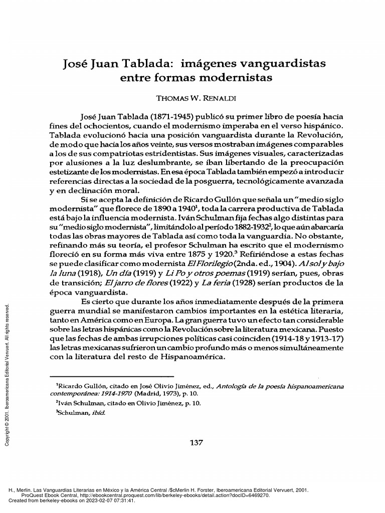 Thomas W. Renaldi - José - Juan - Tablada - Imágenes - Vanguardistas ...