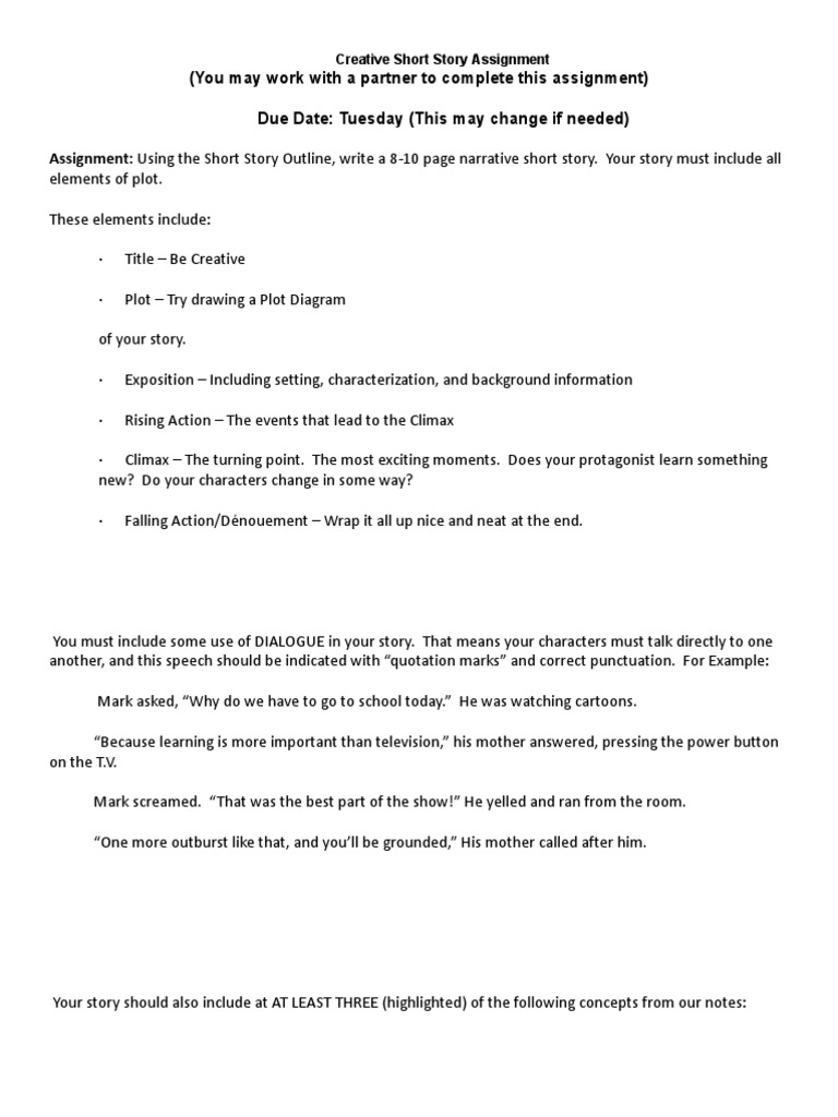 Copy of Creative-Short-Story-Assignment 3 | PDF | Plot (Narrative) Copy of Creative-Short-Story-Assignment 3 | PDF | Plot (Narrative)