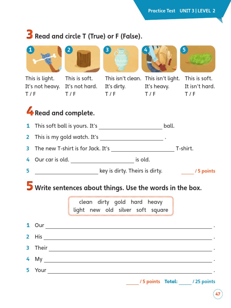 Level 2 English Unit Test Practice | PDF