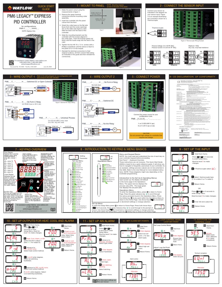 PM6 LEGACY Express PID Controller QSG 07-21-20 | PDF | Electromagnetic Compatibility ...