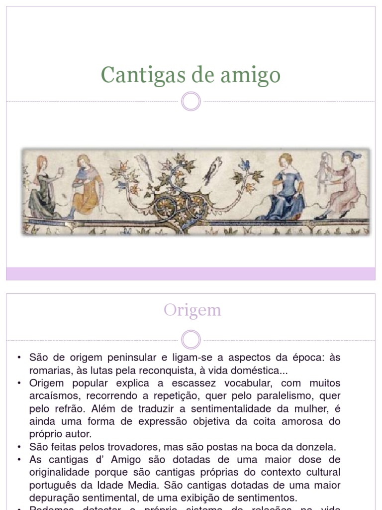 Origens e características das Cantigas de Amigo | PDF | Amor