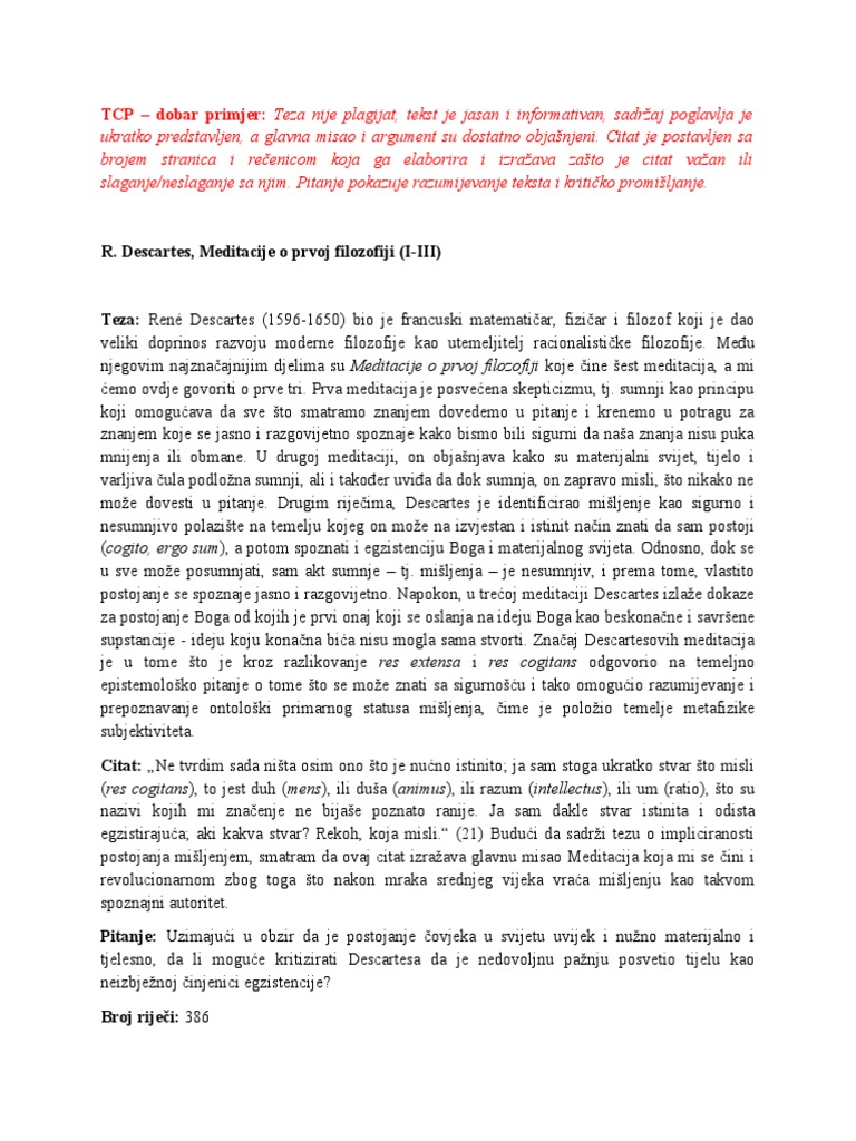 TCP - 1. Primjer | PDF