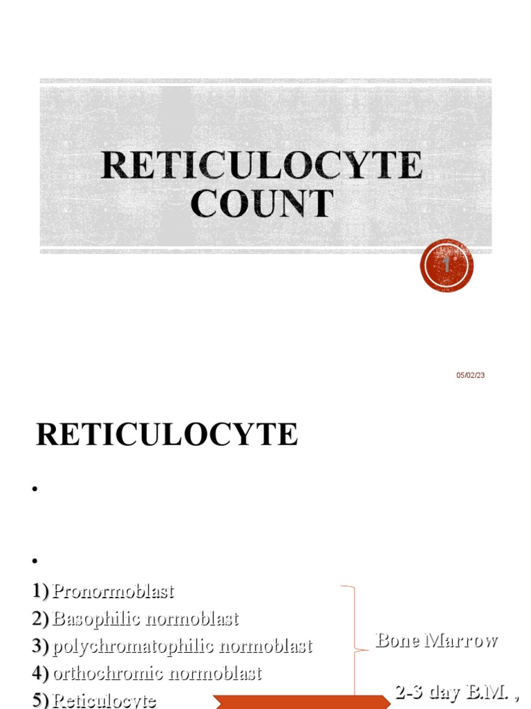 Reticulocyte Count.ppt | PDF | Anemia | Red Blood Cell
