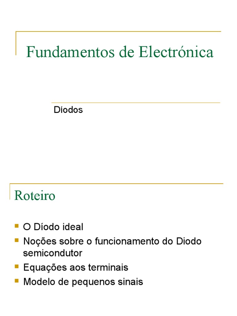 2 Diodos | PDF | Diodo | Eletrônicos