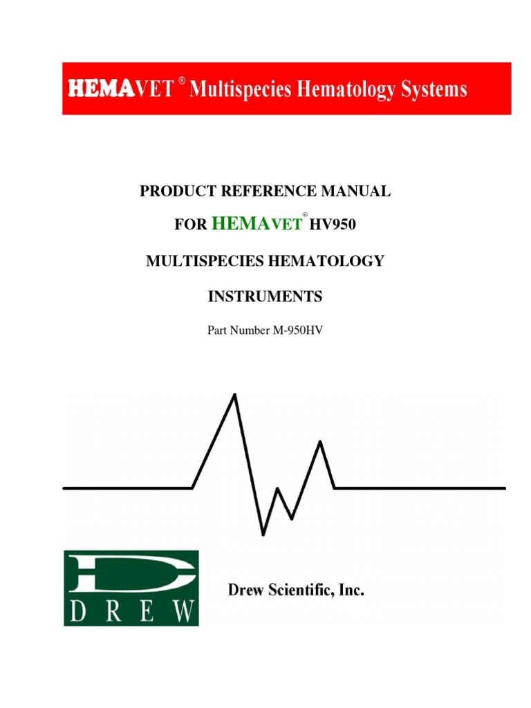Hemavet Manual2011rev J PDF | PDF | Blood