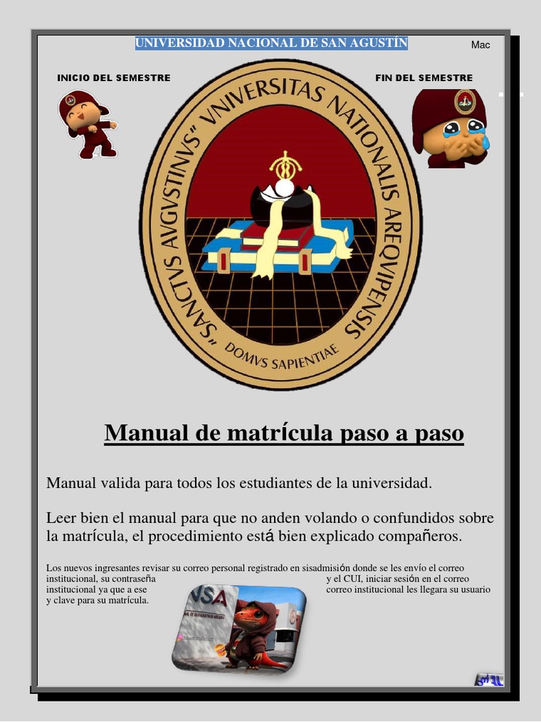 MANuAL DE MATRICULA UNSA 2023 PDF | PDF
