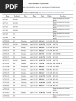 NWU 2025 Exam Schedule for Modules | PDF