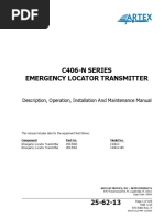 ARTEX ELT C406-N, C406-N HM Description, Operation, Installation and ...