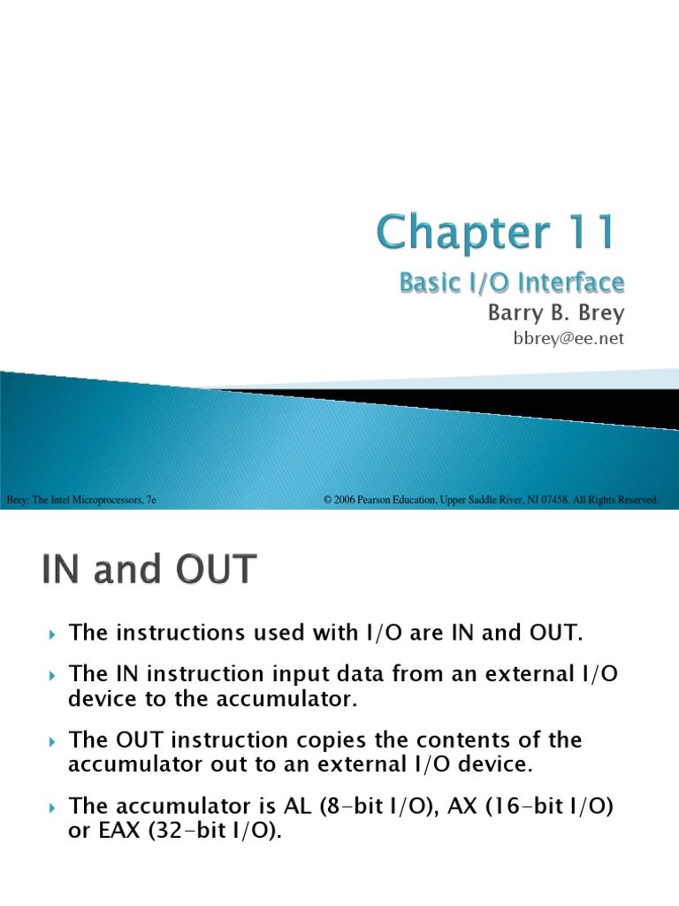 L7. Basic IO Interface PDF | Download Free PDF | Manufactured Goods | Electronics