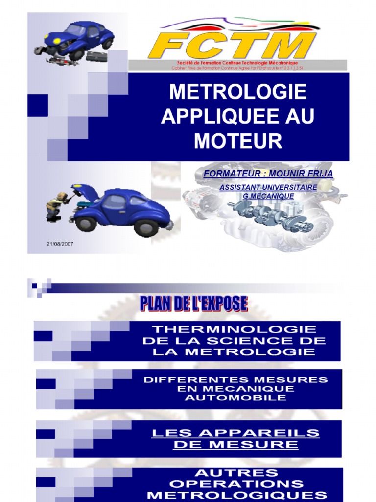 METROLOGIE APPLIQUEE AU MOTEUR - PDF Téléchargement Gratuit | PDF