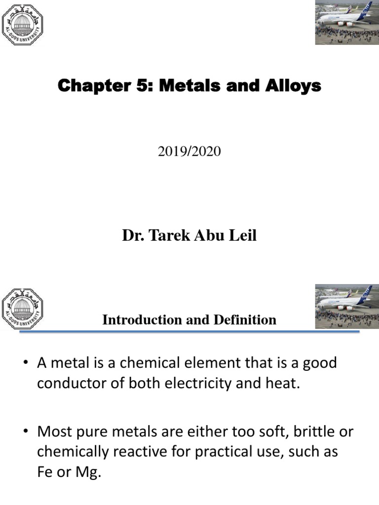 Ch. 5 - Metals and Alloys - Slides PDF | PDF | Cast Iron | Steel
