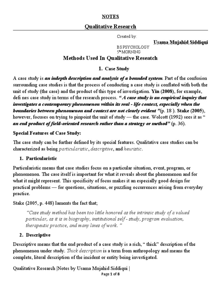 Case Study Method-intro+Conduction+Analysis | PDF | Qualitative ...