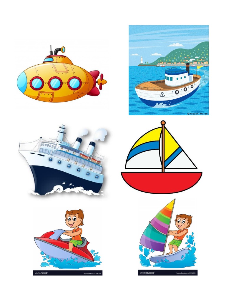 Decupează Mijloacele de Transport Acvatic | PDF